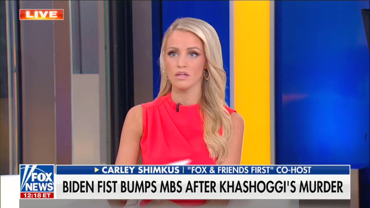 Fox's Carley Shimkus Hits Biden For Meeting With Abbas
