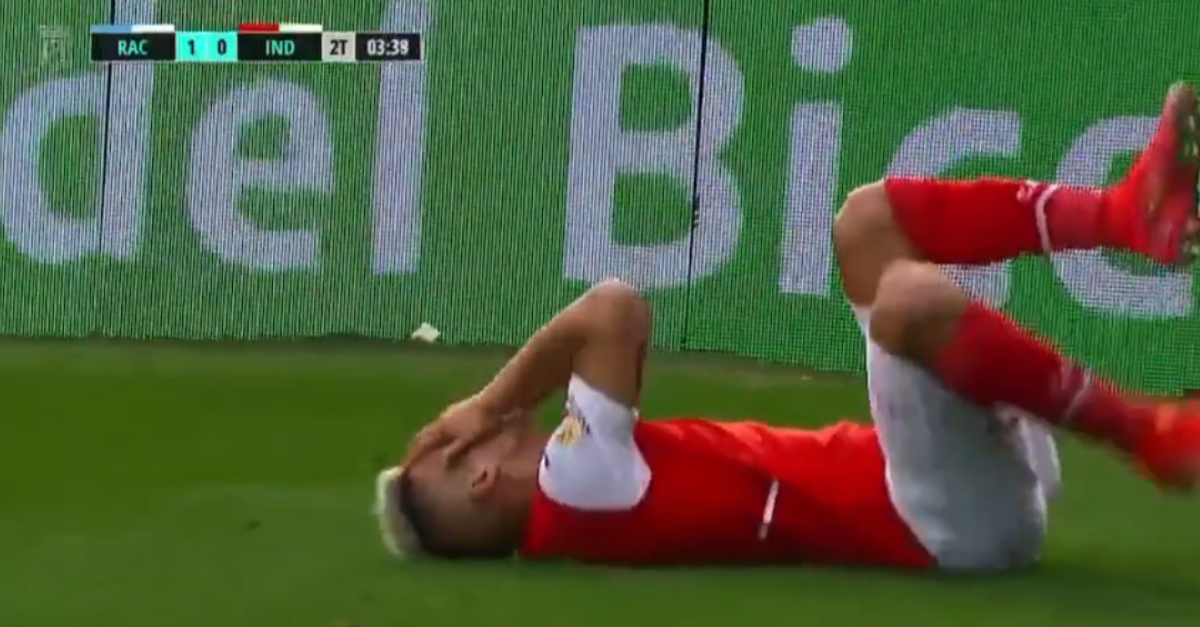 South American Soccer Star Hit By Fish Thrown By Opposition