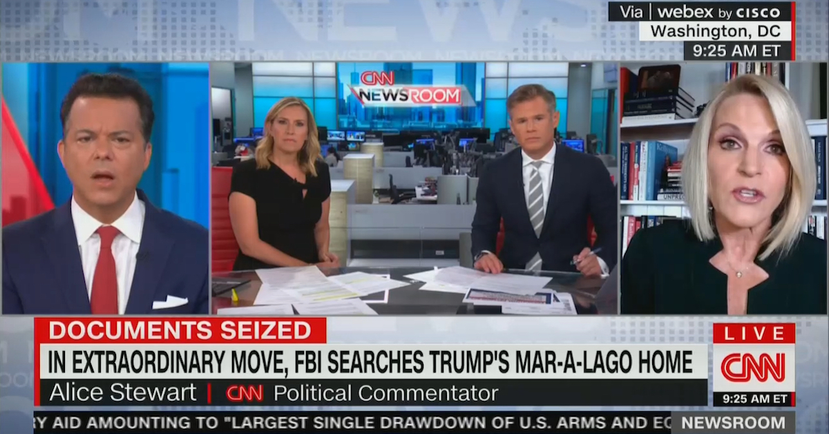 Alice Stewart Stuns CNN Colleague with Trump Raid Reaction