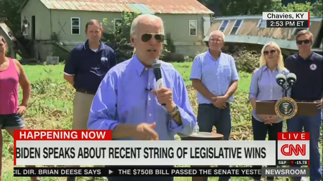 Biden Vows, Literally, to Build Back Better Flooded Kentucky