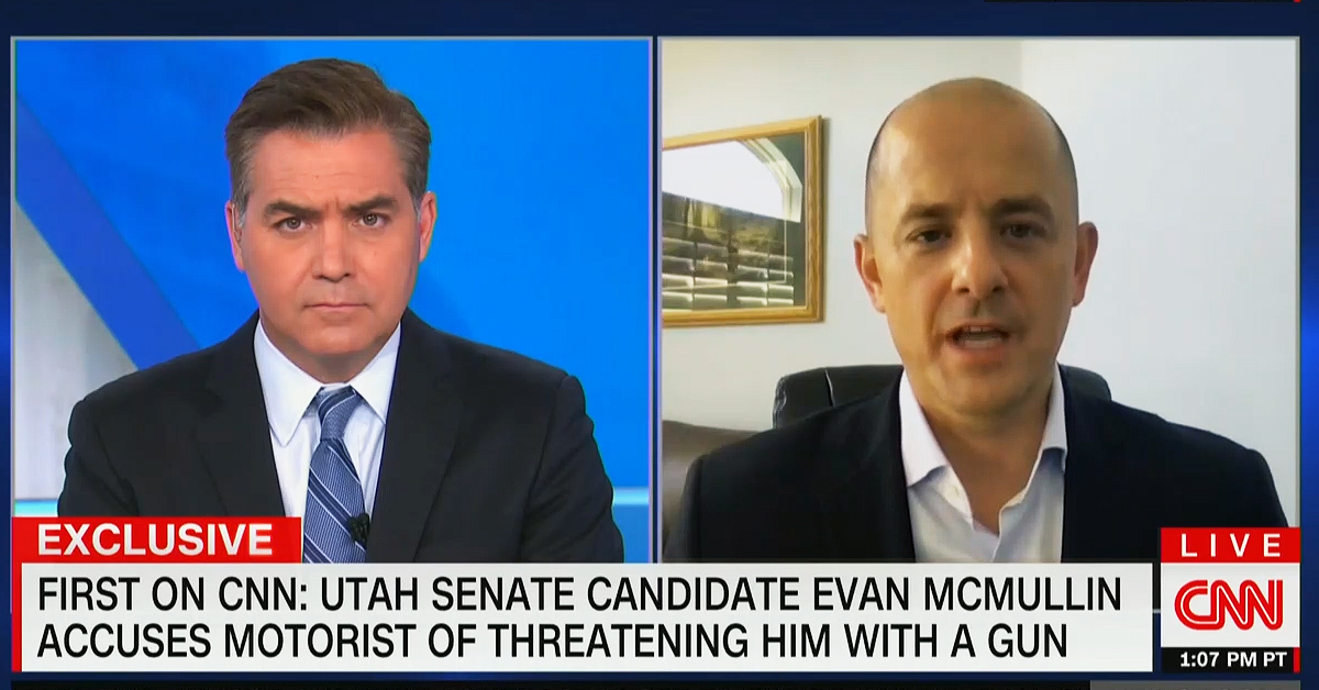 Evan McMullin Tells Jim Acosta He Was Threatened at Gunpoint