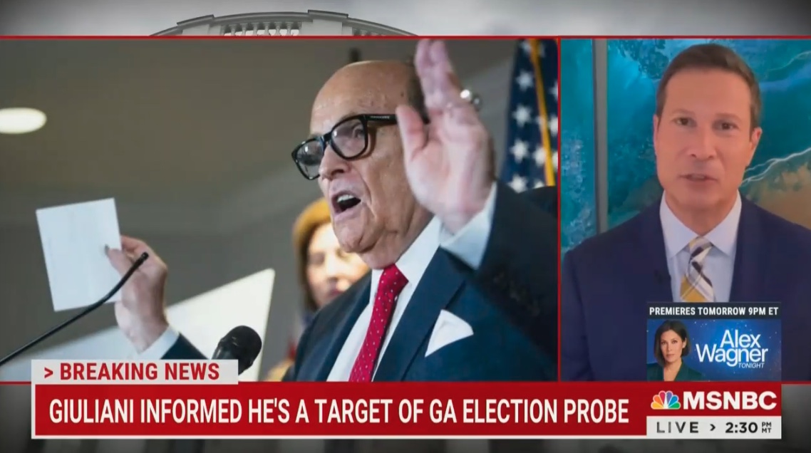 Frank Figliuzzi: 'Imminent' Criminal Charges for Giuliani