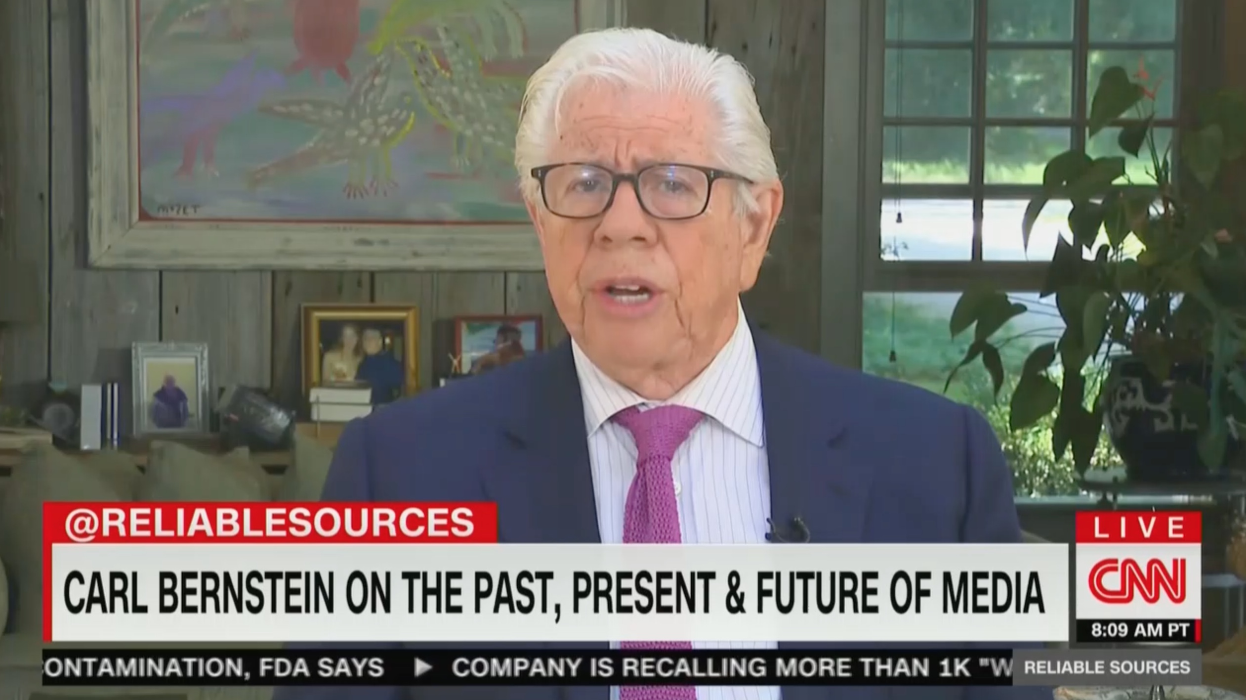 Carl Bernstein Lauds David Zaslav on Brian Stelter Last Day