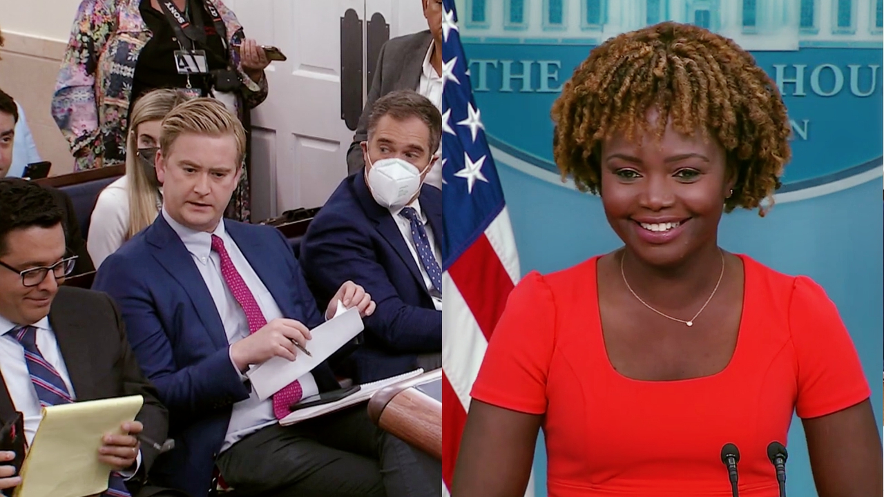 Briefing Room Cracks Up At CBS WH Reporter's Comical Sneeze