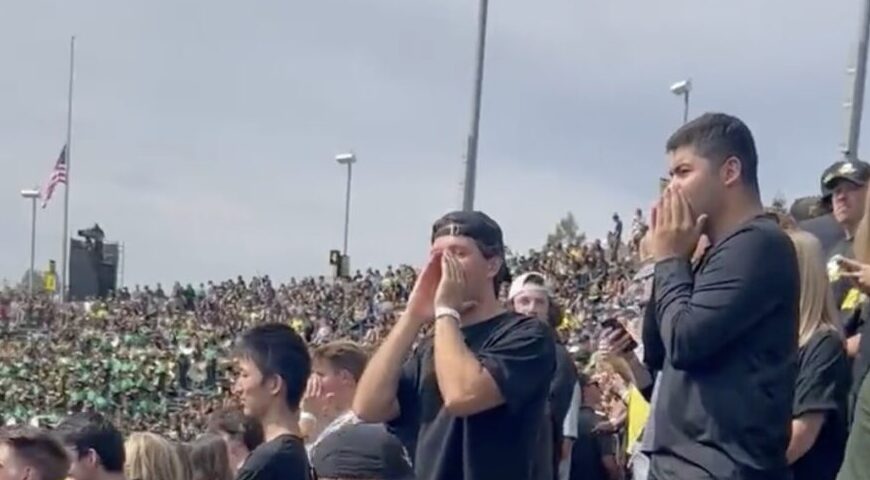 VIDEO: Oregon Fans Hurl Anti-Mormon Taunt at BYU Football Team