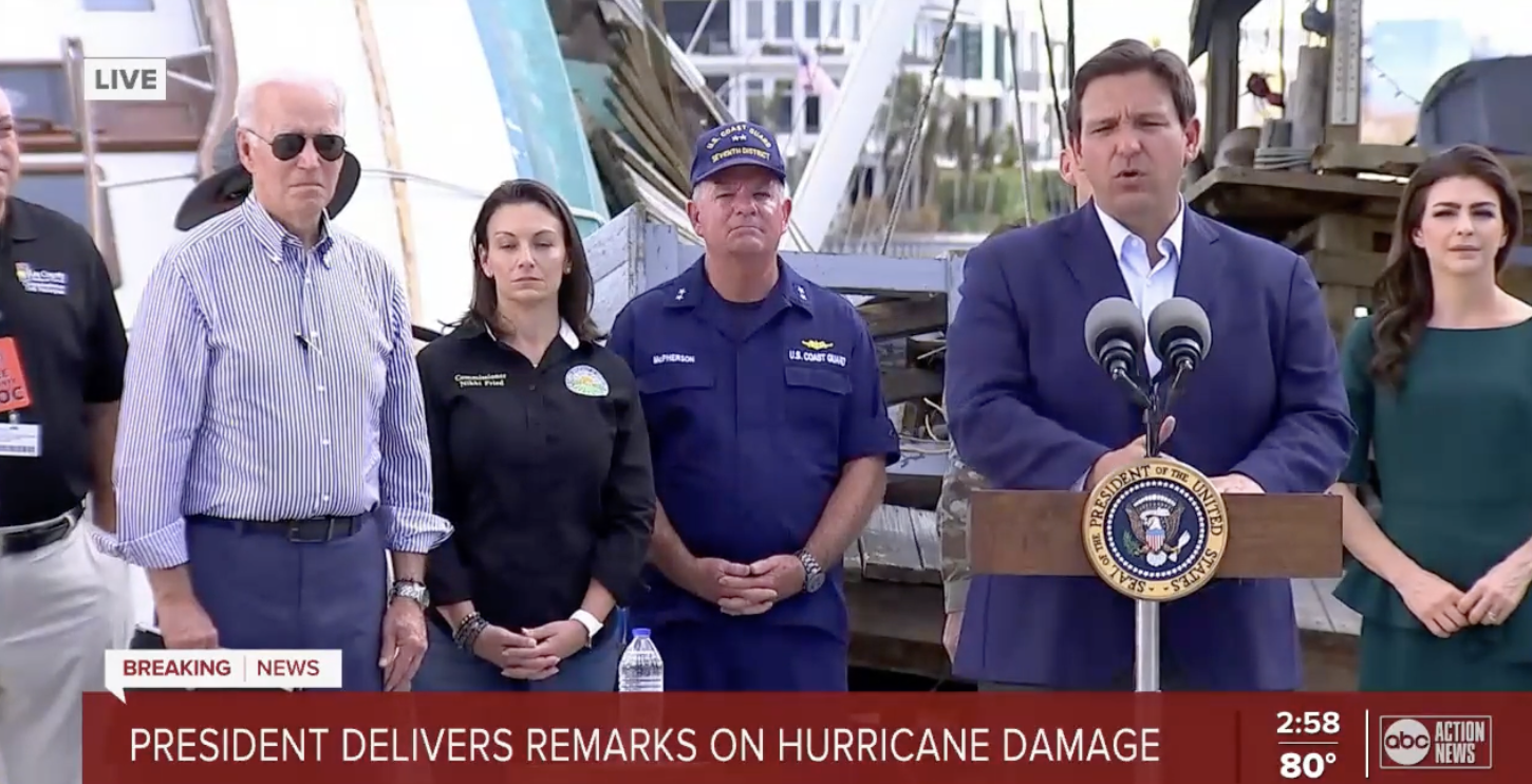 'Remarkable': Biden and DeSantis Praise Each Other at Joint Presser on ...