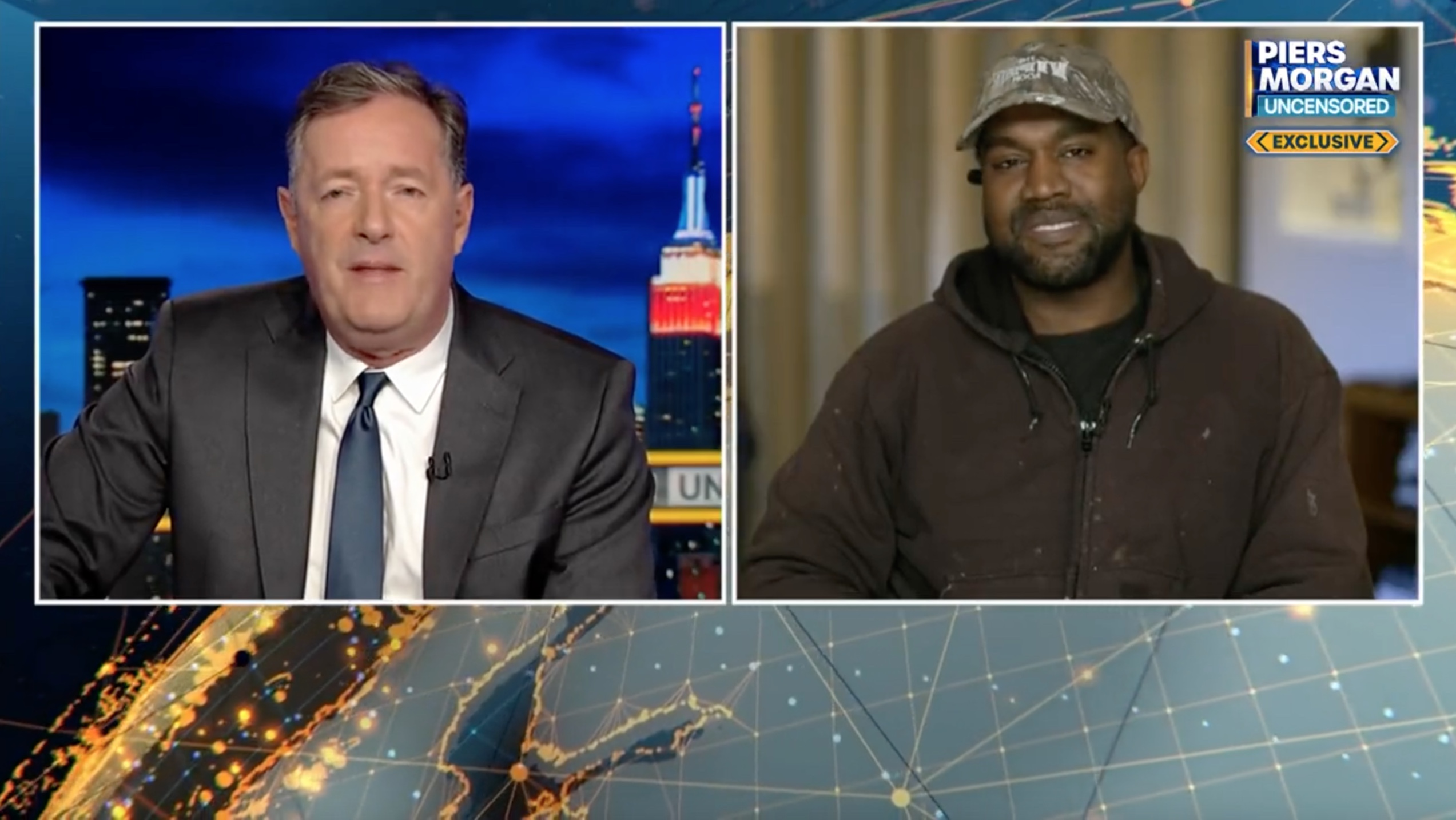 Piers Morgan Confronts Kanye West on 'Death Con 3' Tweet