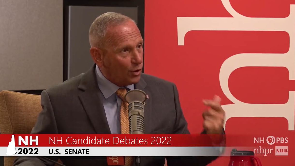 Don Bolduc Uncowed By Audience Reaction to Election Denial