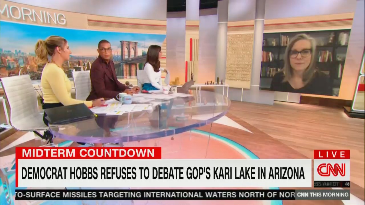 CNN This Morning Grills Katie Hobbs for Avoiding Kari Lake Debates ...