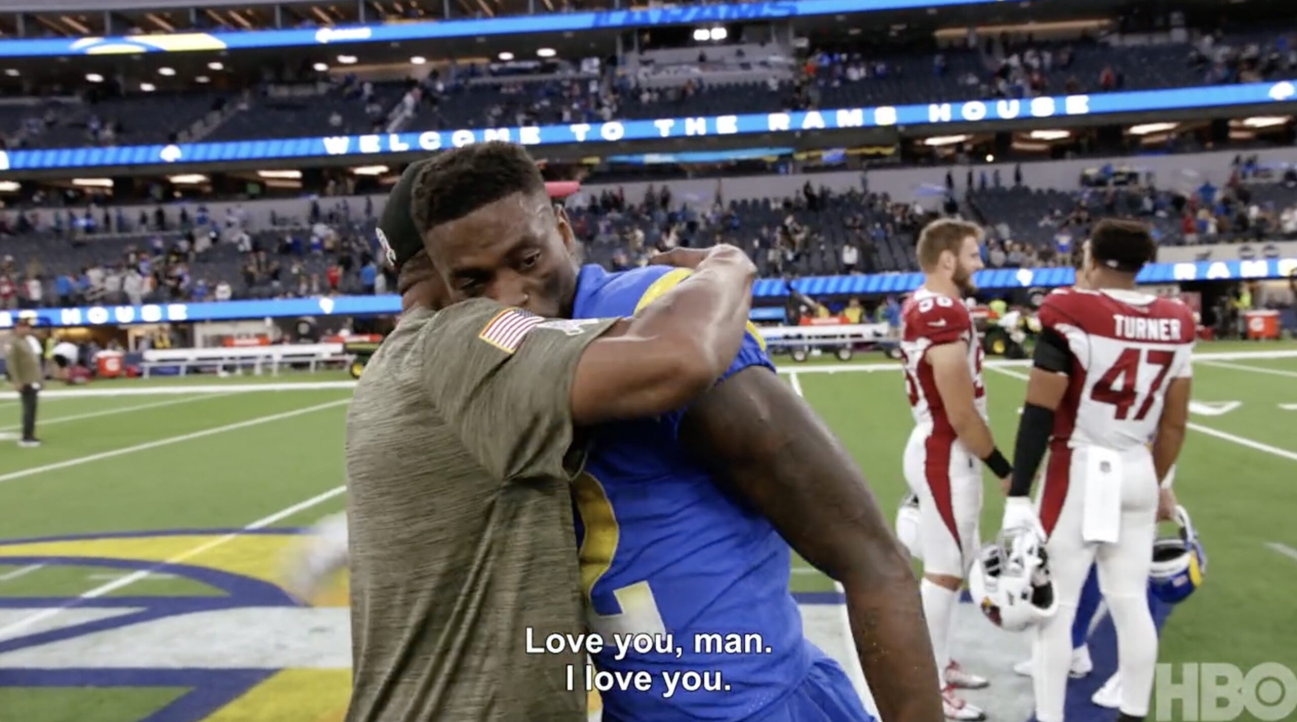 WATCH: NFL Father-Son Duo Have Emotional Meeting at Midfield After ...