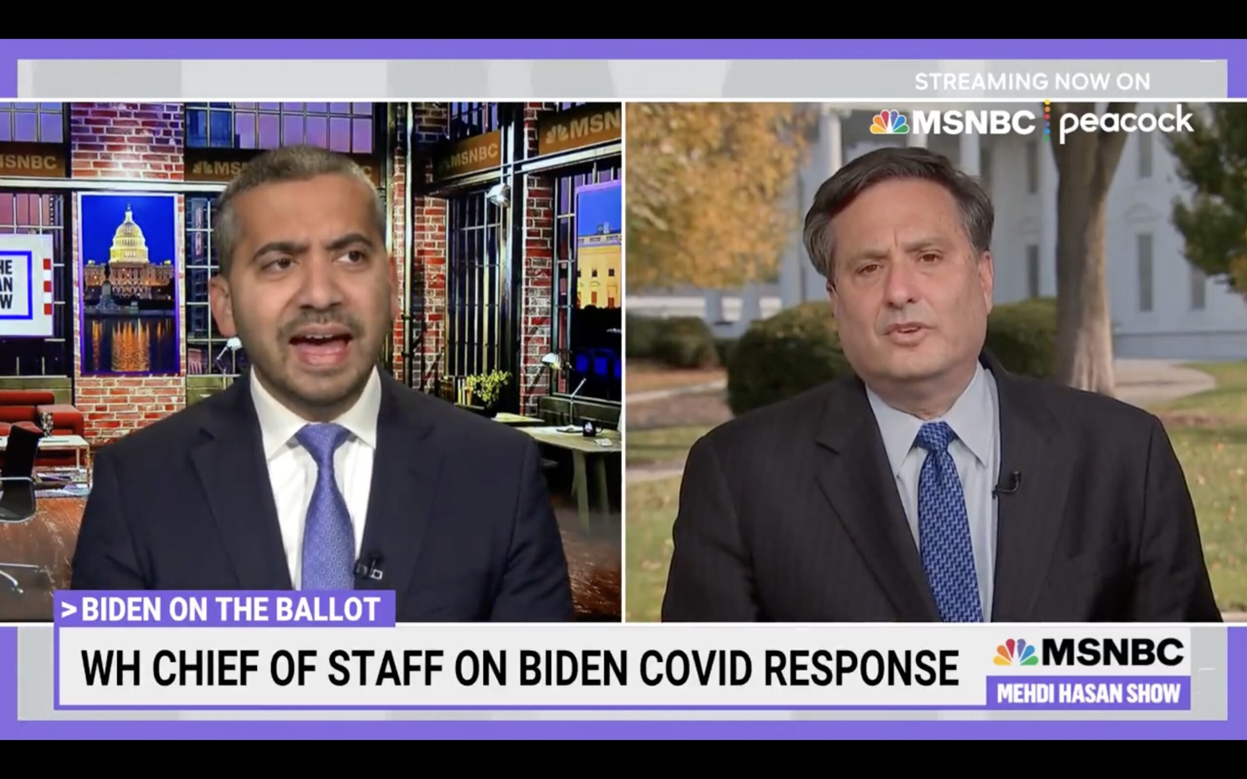 MSNBC's Mehdi Hasan Grills White House chief of staff Ron Klain on ...