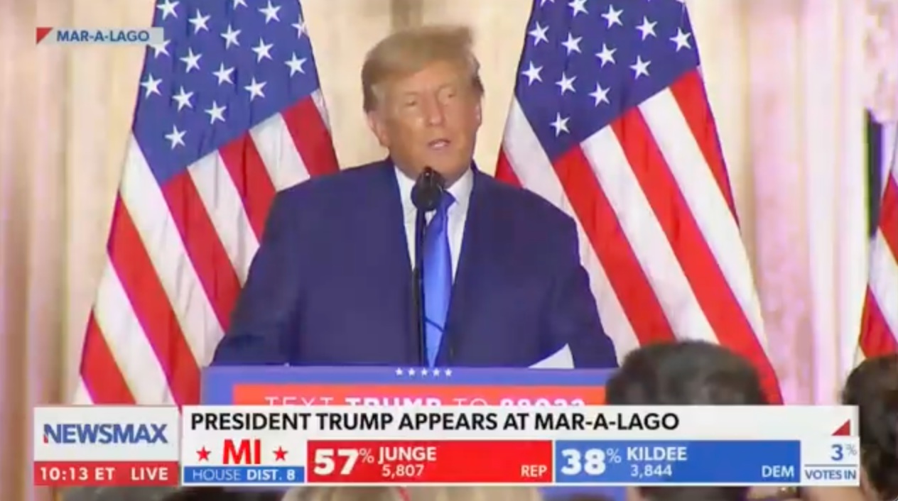 Trump Snubs Ron DeSantis in Speech on Election Night
