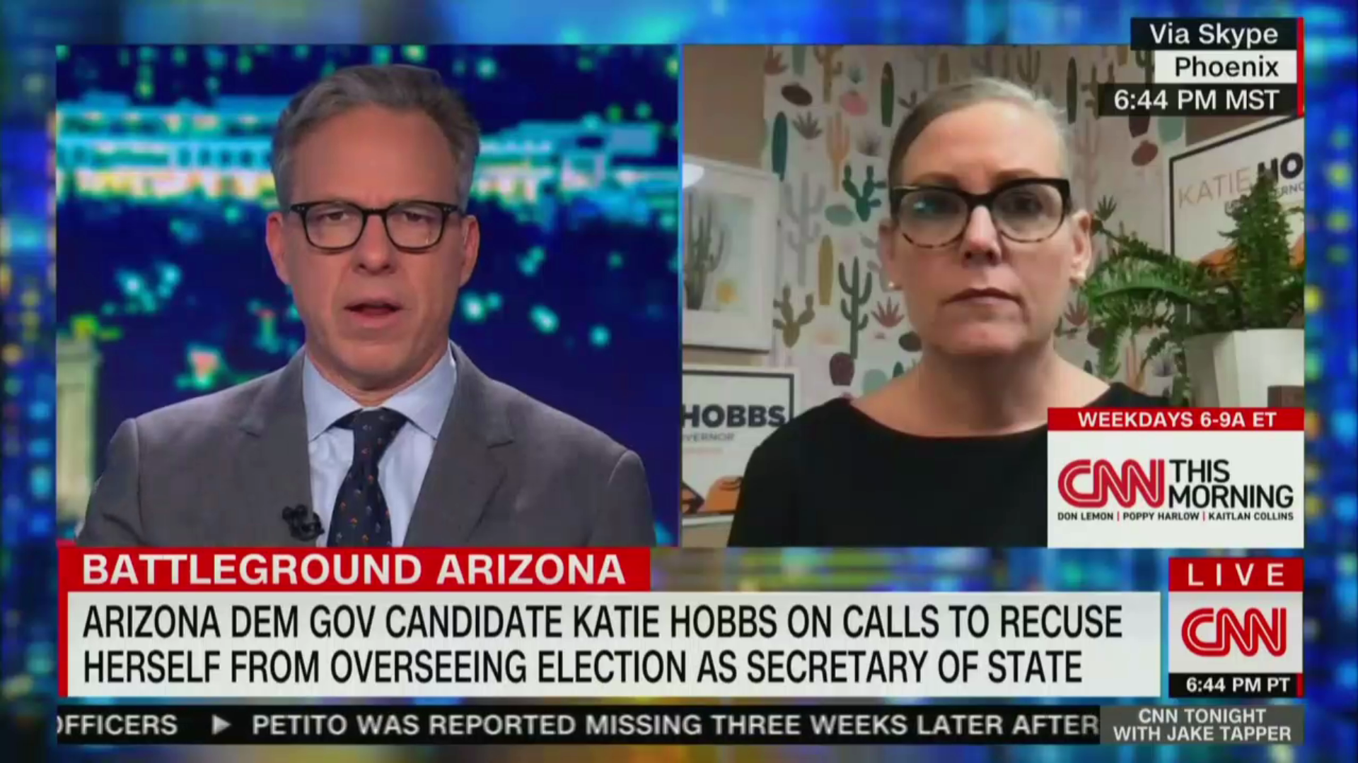 Jake Tapper Asks Katie Hobbs: 'Prudent' To Follow 'Insane' Kari Lake's ...