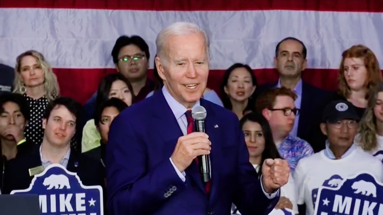 'They Can Try!' Rally Crowd Cracks Up As Biden Roasts Republicans For ...