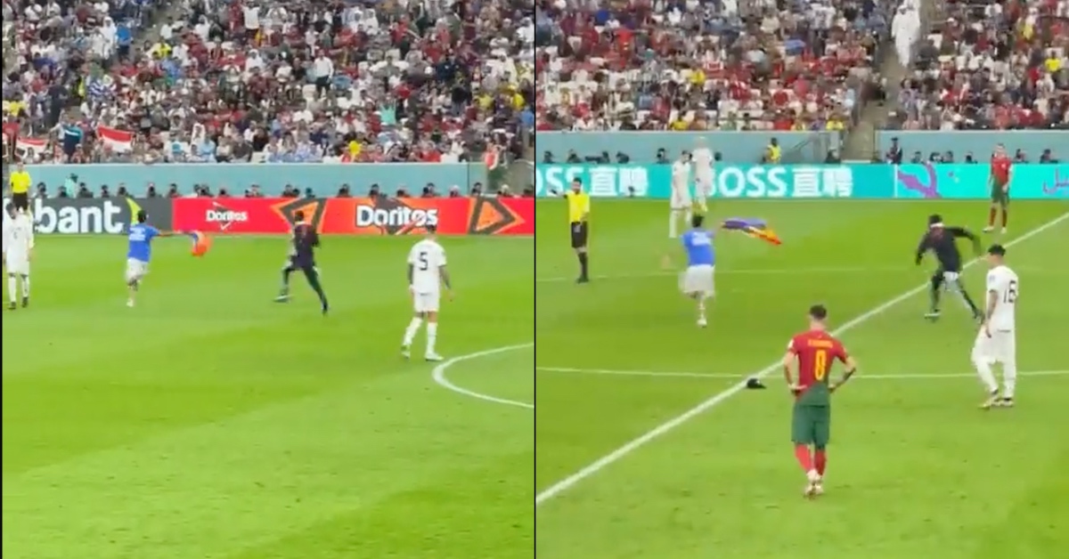 WATCH: World Cup Match HALTED By Fan Waving Rainbow Flag