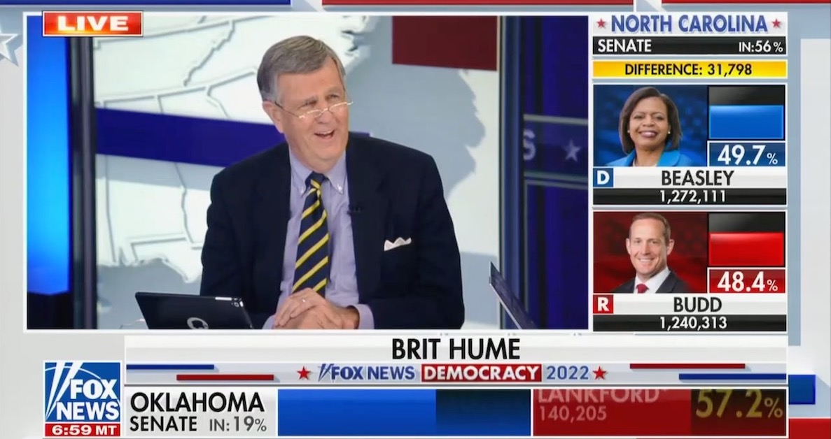 Brit Hume Loses It Over MSNBC Midterm Voter Claim