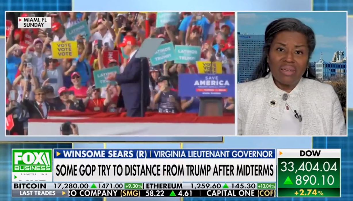 GOP's Winsome Sears Says Voters Are Done With Donald Trump