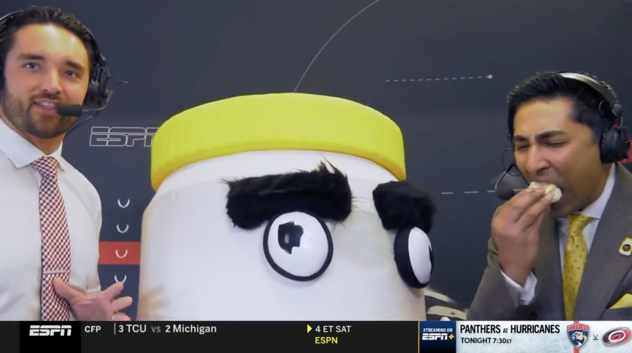 WATCH: ESPN Broadcasters Eat Disgusting Mayo Covered Macarons At Mayo ...
