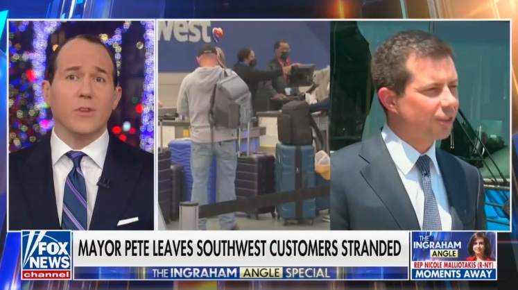 Fox News Chyron: Buttigieg 'Stranded' Southwest Customers
