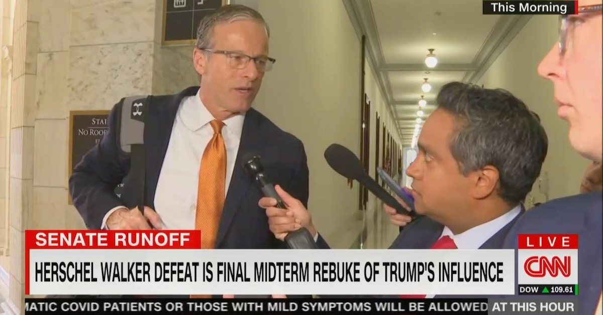 John Thune Tells CNN Trump Benefitted Dems In Midterms