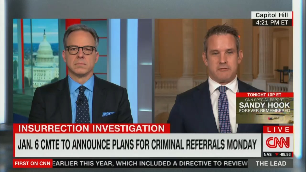 Kinzinger: Donald Trump 'Absolutely' Is ‘Guilty of a Crime’