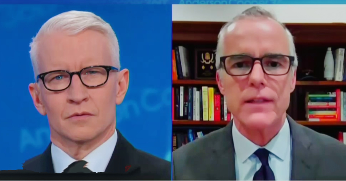 CNN's Andrew McCabe Says DoJ Should NOT Cooperate With GOP Biden ...