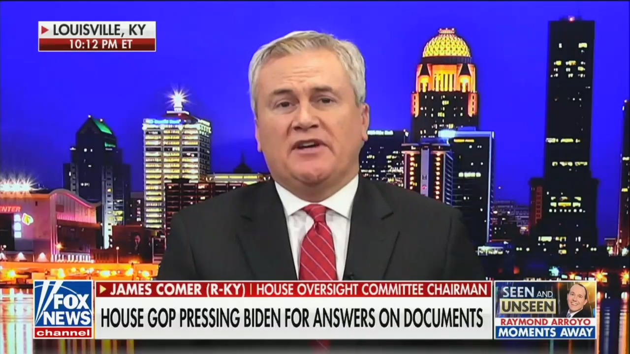 James Comer: Mar-a-Lago Was Raided and Biden's Home Wasnt?