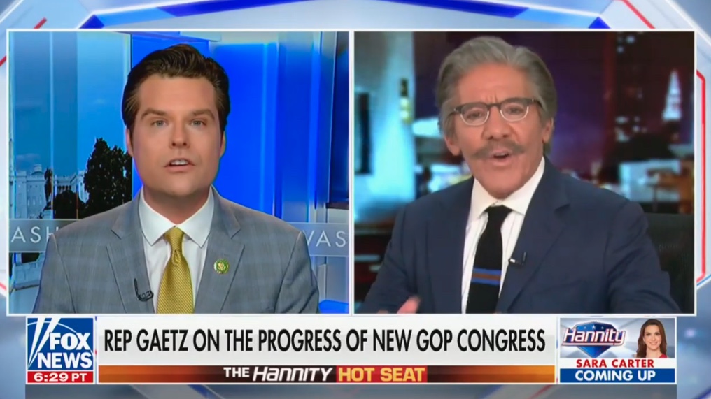 Geraldo Demands Gaetz Explain His Opposition to McCarthy