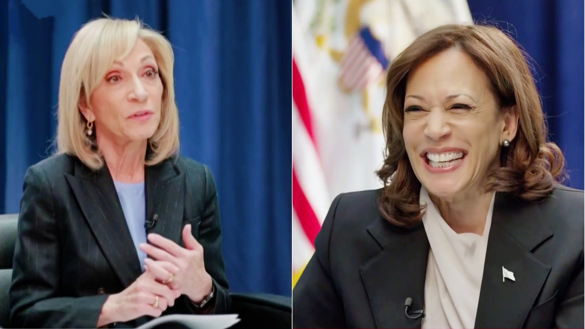 Kamala Harris Laughs When Andrea Mitchell Asks About Haley Attack on ...