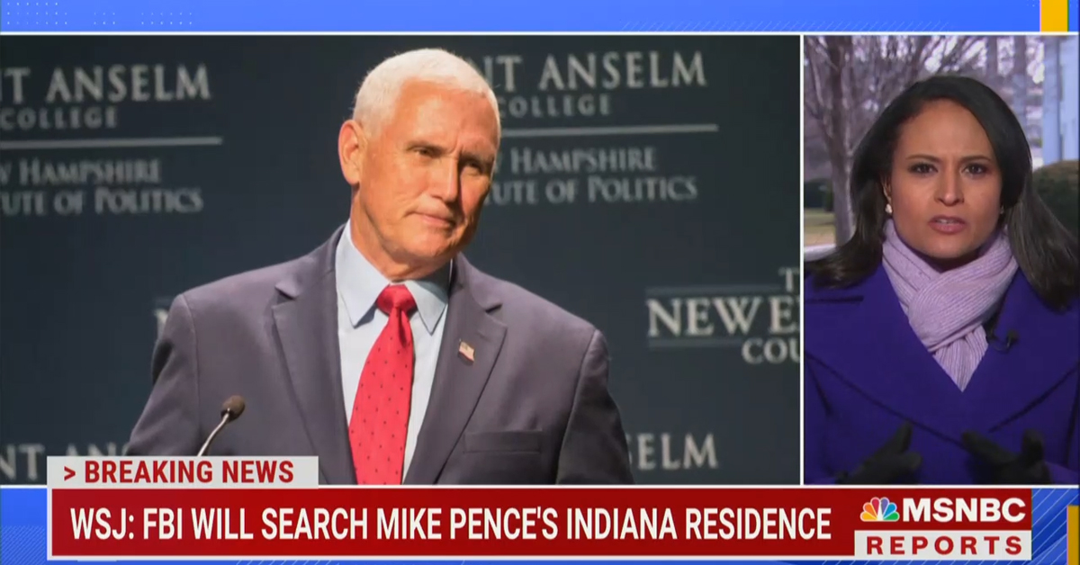 NEW: FBI to Search Mike Pence's Home for Classified Docs