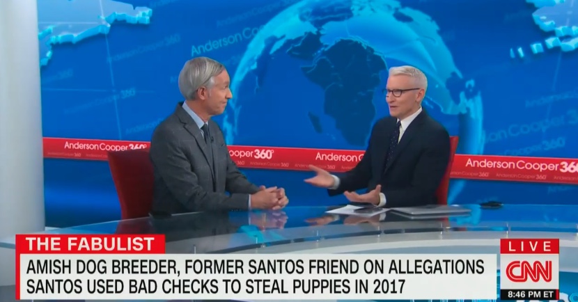 Anderson Cooper Gobsmacked by Report George Santos Allegedly Bought ...