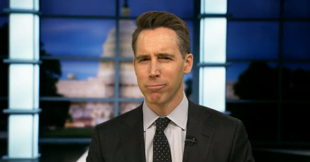 Josh Hawley Asks Reporter If He's Drunk In Bizarre Exchange