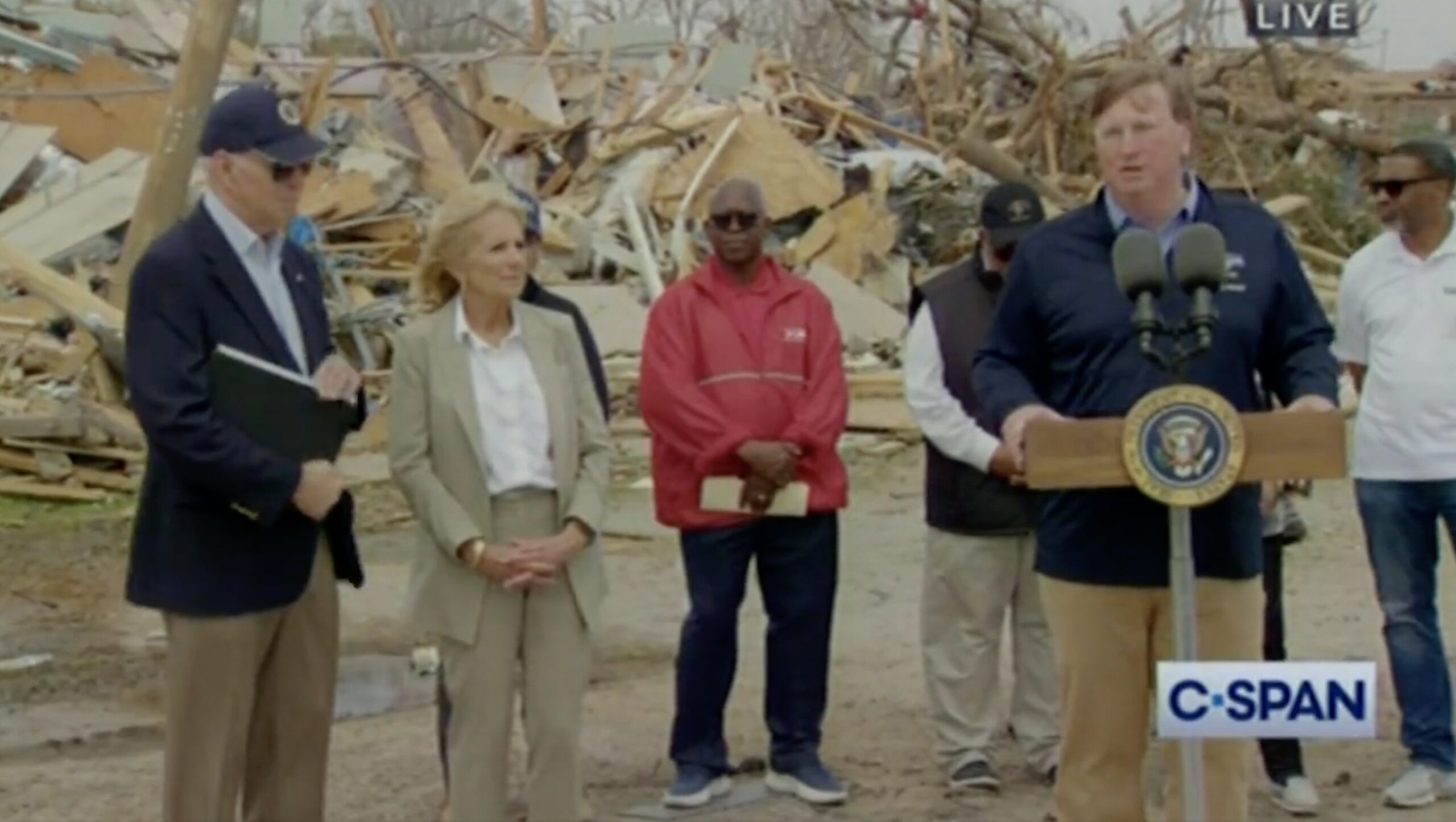Governor Tate Reeves Praises Biden For Tornado Aid