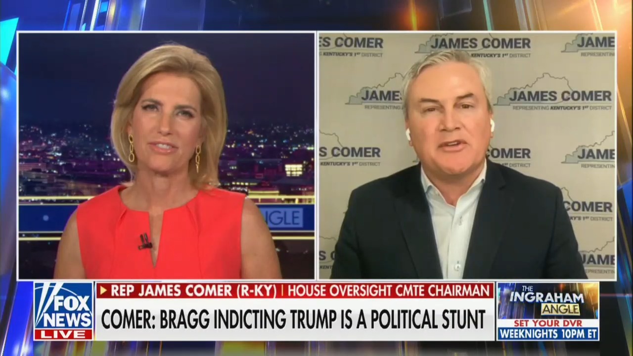 James Comer: Alvin Bragg Using Trump Probe to Get Publicity