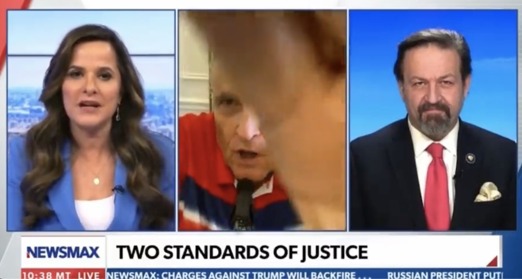 Giuliani's Gaffe-Filled NewsMax Appearance Doesn't Go Well