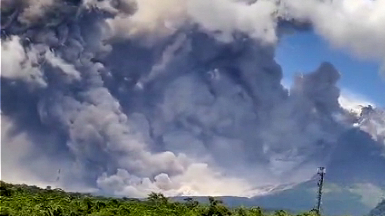 WATCH: Video of Massive Volcanic Eruption in Java, Indonesia