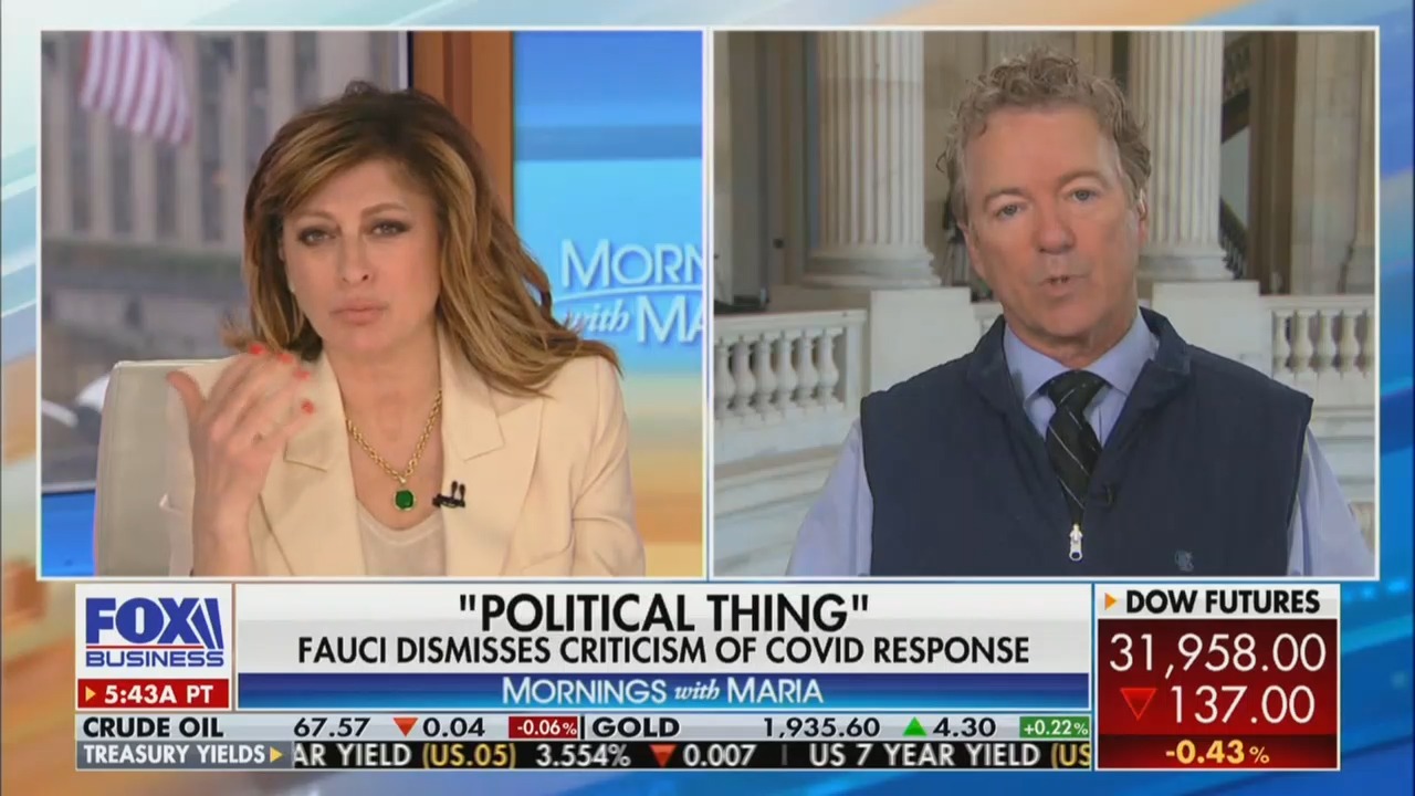 Maria Bartiromo Pans Covid Vaccines With Rand Paul