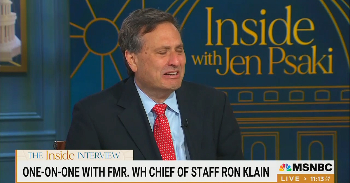 Ron Klain Breaks Down Crying Telling Jen Psaki About his Mom