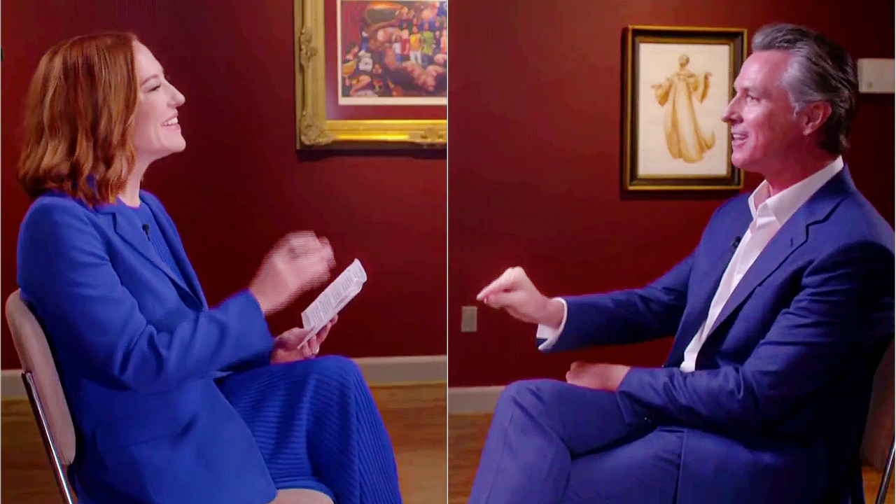 Jen Psaki Asks Gavin Newsom What He’ll Do If Trump Wins — Newsom Says ...
