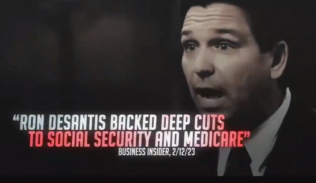 Trump Super PAC Hammers DeSantis in Brutal First TV Ad