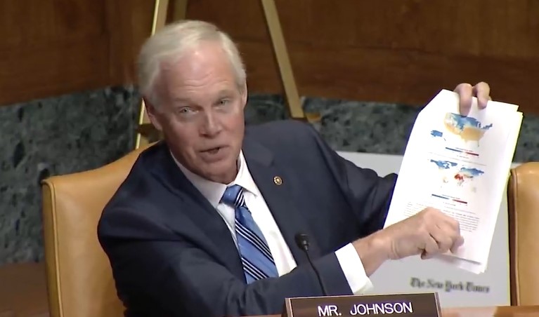 Ron Johnson Calls Climate Change 'Beneficial' In Hearing