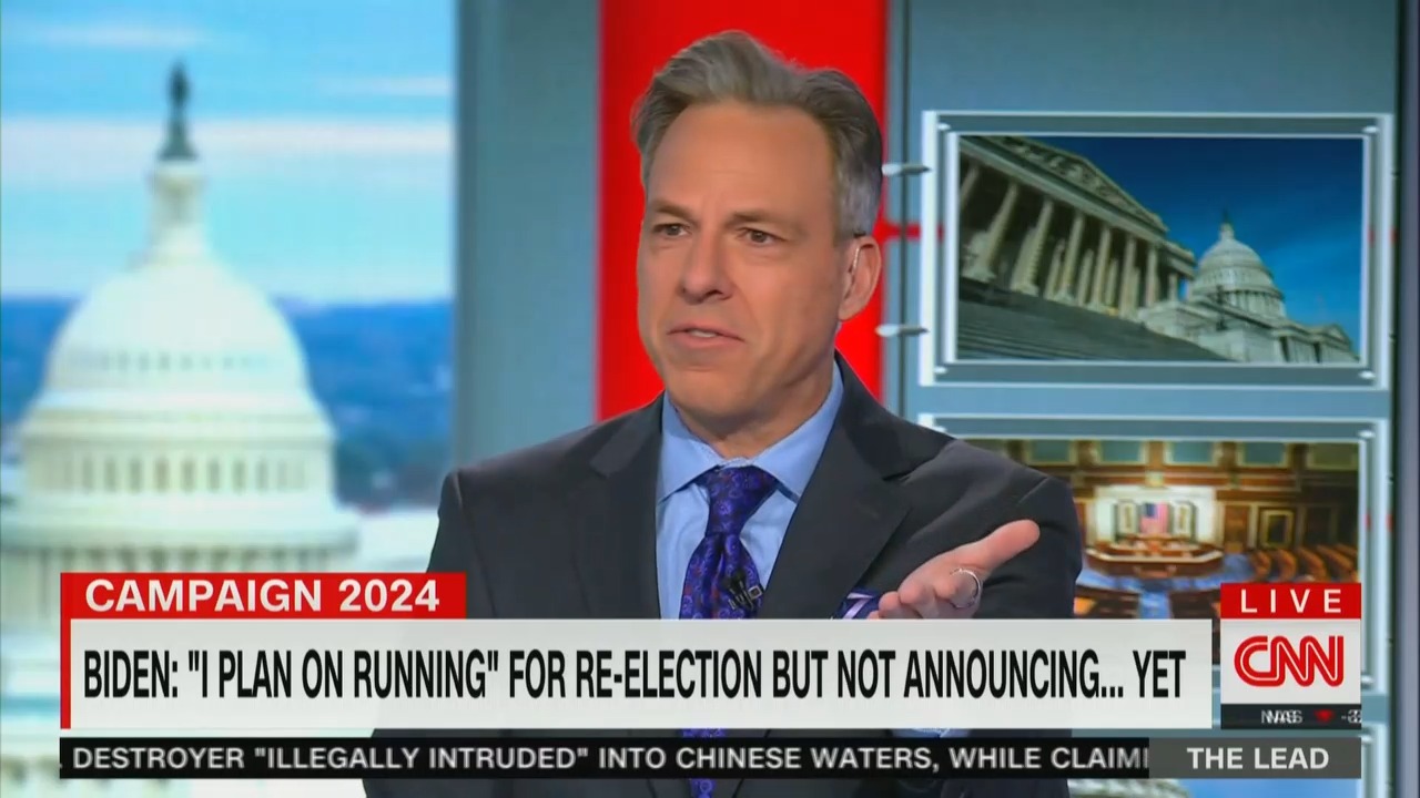 Jake Tapper Leads CNN Panel In Laughing At Biden's 2024 Quip