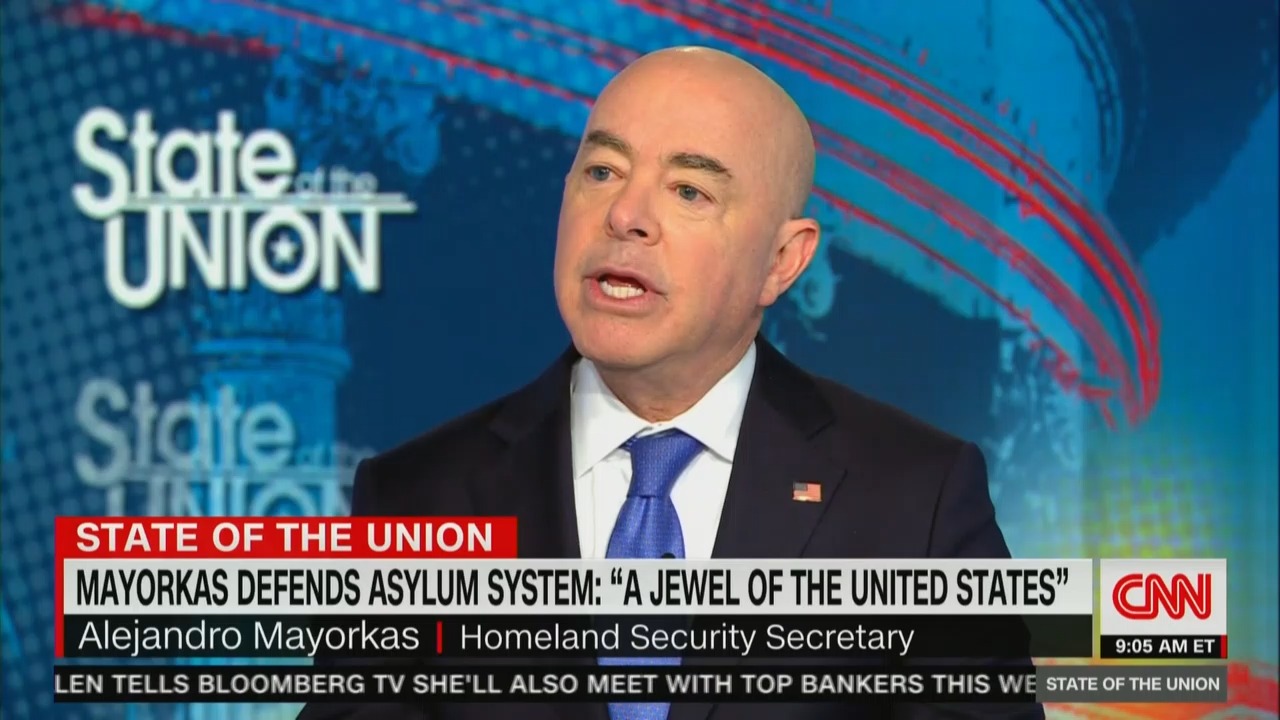 DHS Sec Alejandro Mayorkas Defends Against Critics on CNN