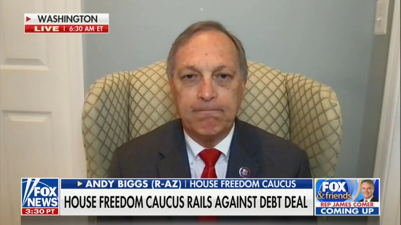 Andy Biggs Rips Kevin McCarthy Deal With Democrats Debt Deal