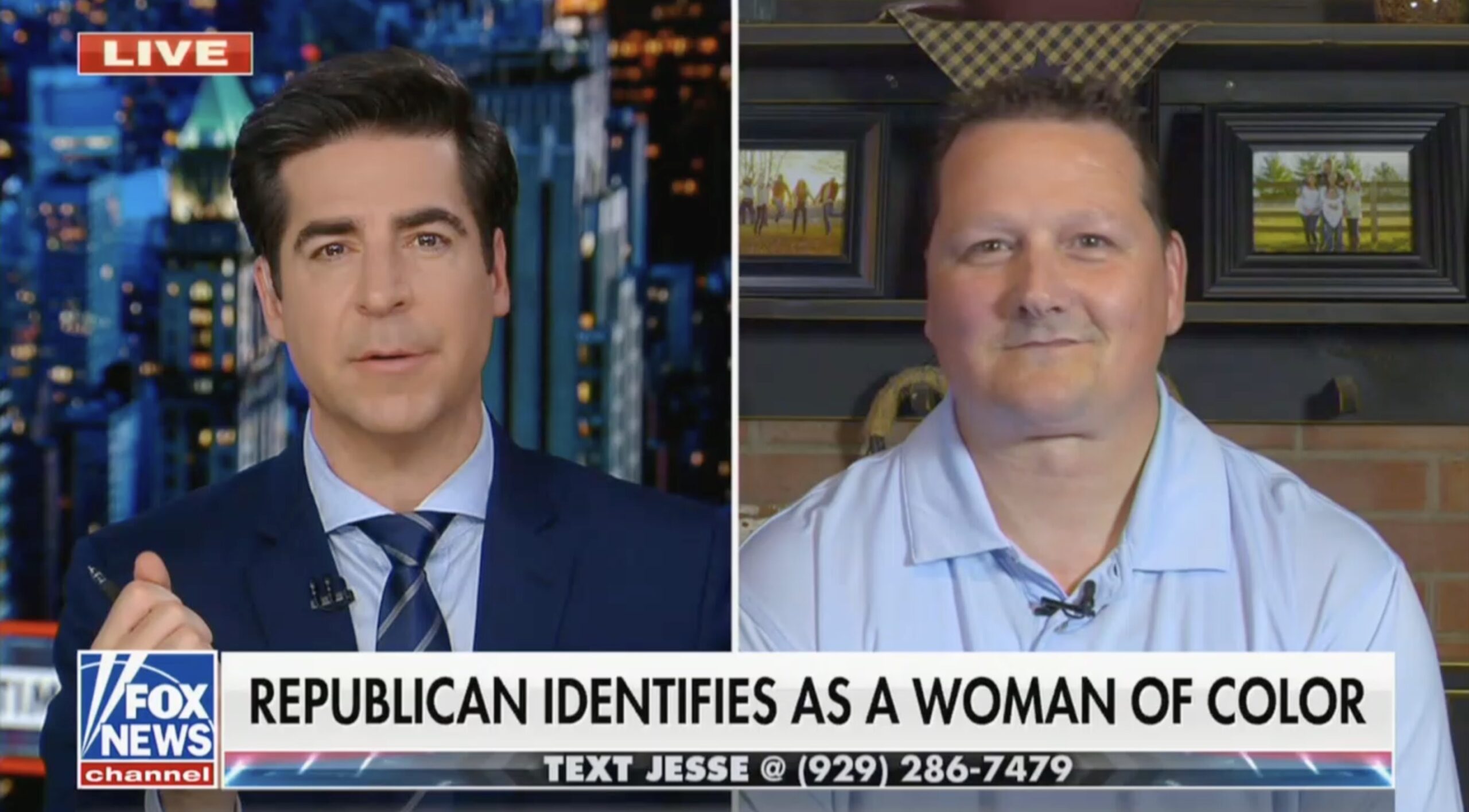 White Republican Tells Fox News He’s a Lesbian ‘Woman of Color’