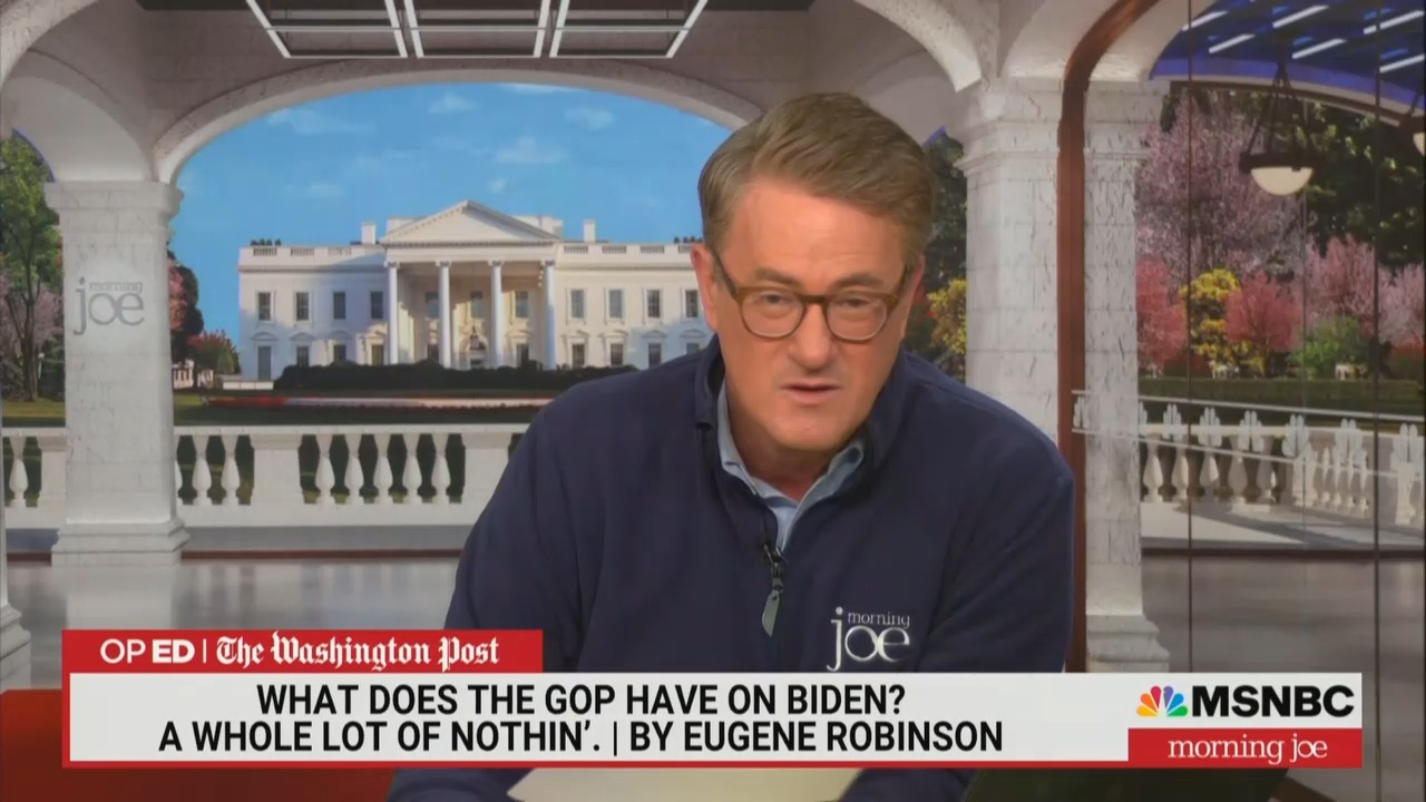 Joe Scarborough Plays Clips of Fox Hosts to Mock Biden Probe