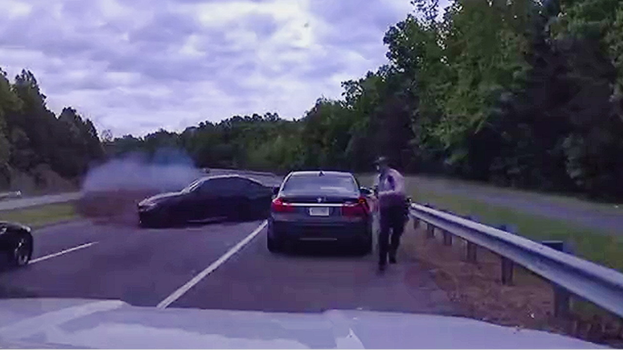 Cop on Foot Gets WIPED OUT By Car Doing 120 MPH in Jaw-Dropping Video ...