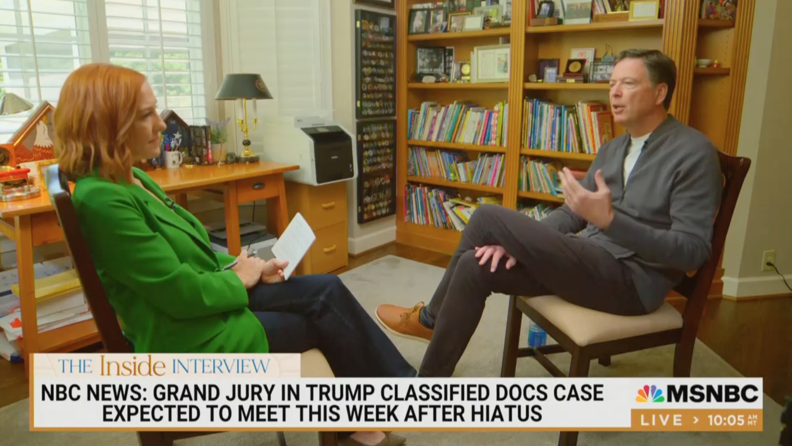 Jen Psaki, James Comey Envision Trump in an Ankle Bracelet