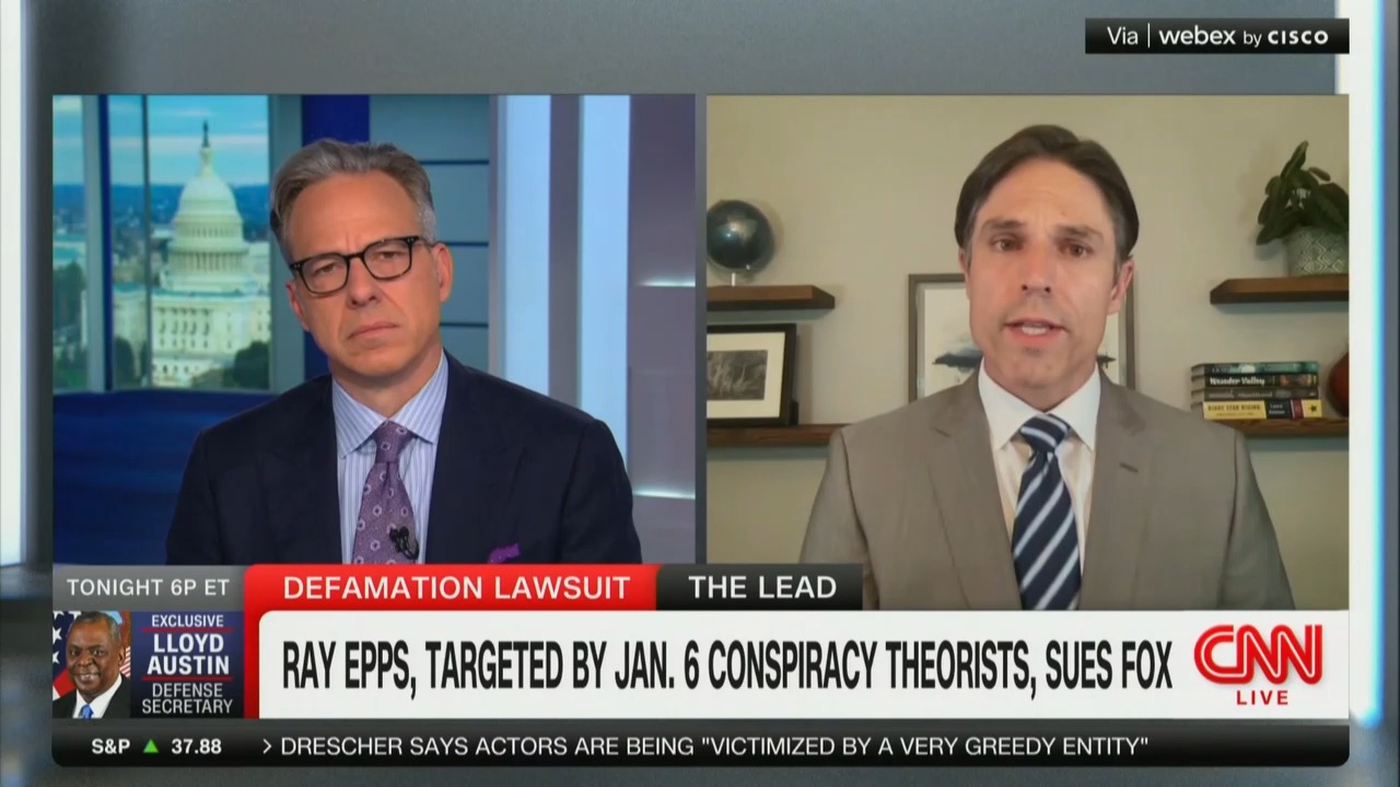 Jake Tapper Asks Ray Epps' Lawyer About His View of Fox News