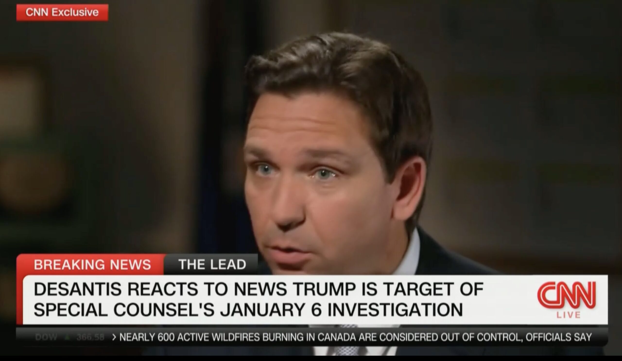 Jake Tapper Presses DeSantis on Trump Criminal Charges
